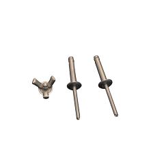 3/16 Tri-Fold Rivet - Black Small Head Trifold Long Reach – Port City ...
